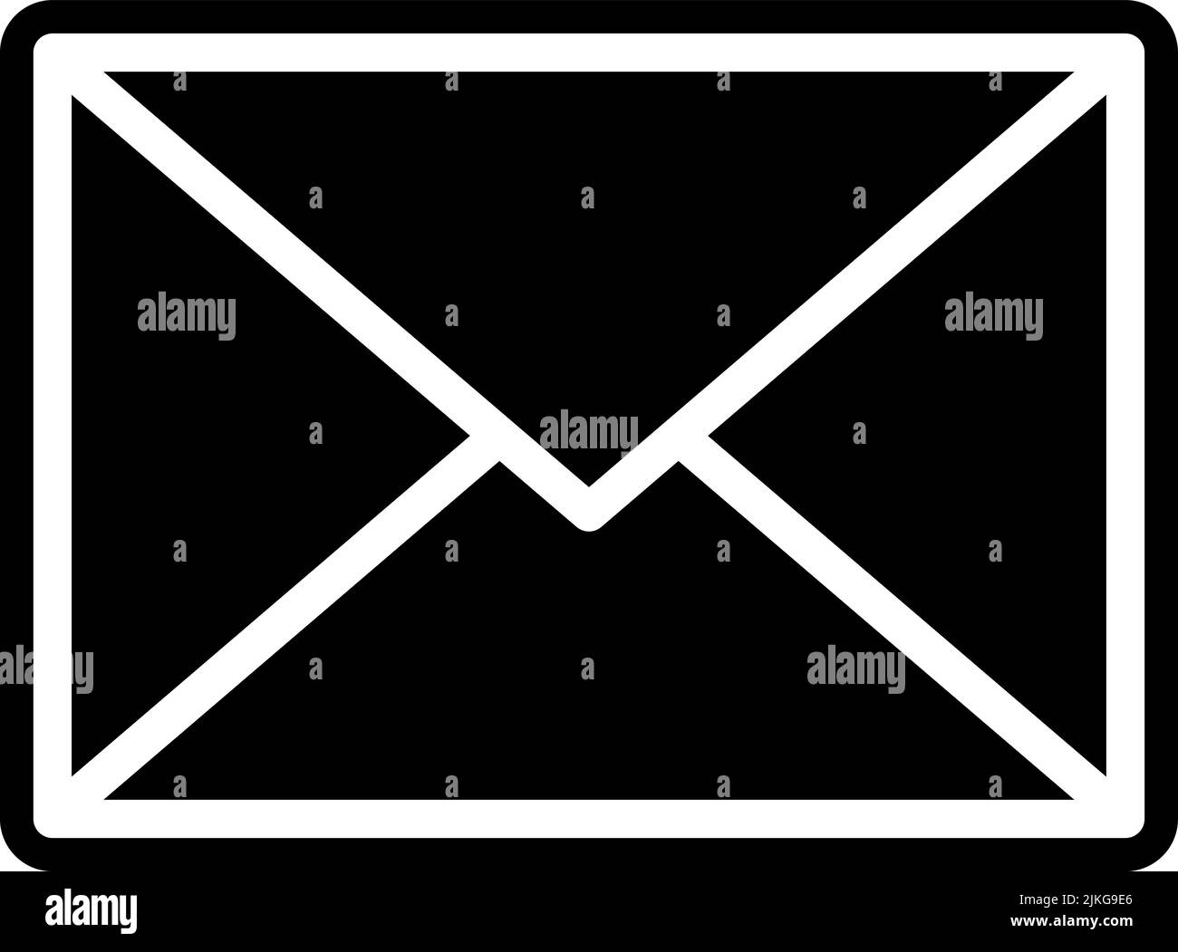 mail icon black vector illustration Stock Vector Image & Art - Alamy