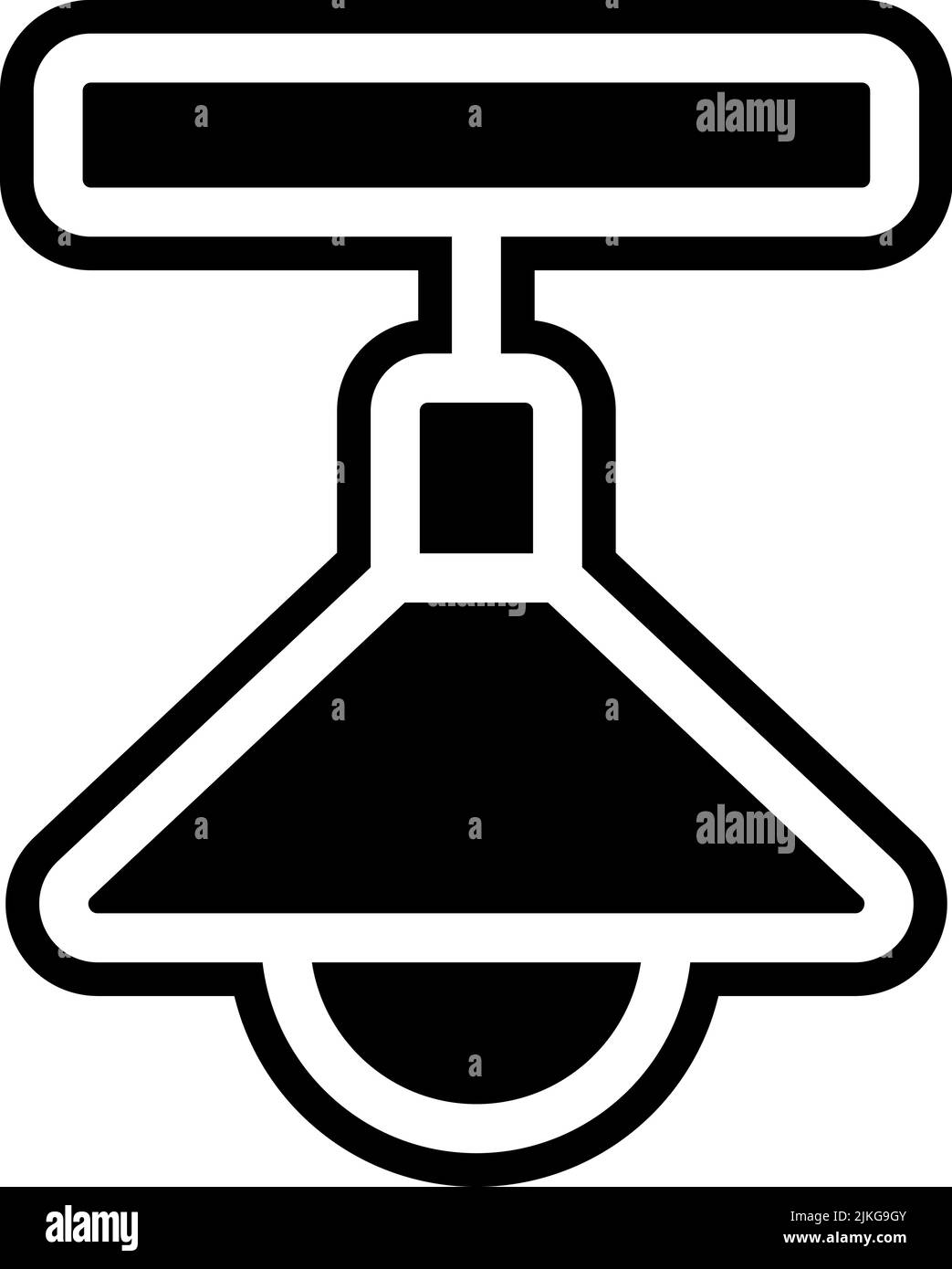 Chandelier icon outline black Black and White Stock Photos & Images - Alamy
