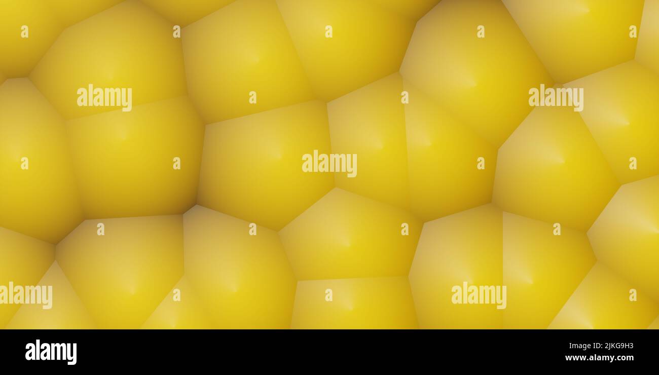 Abstract bubble texture in yellow using as header or backdrop, 3d ...