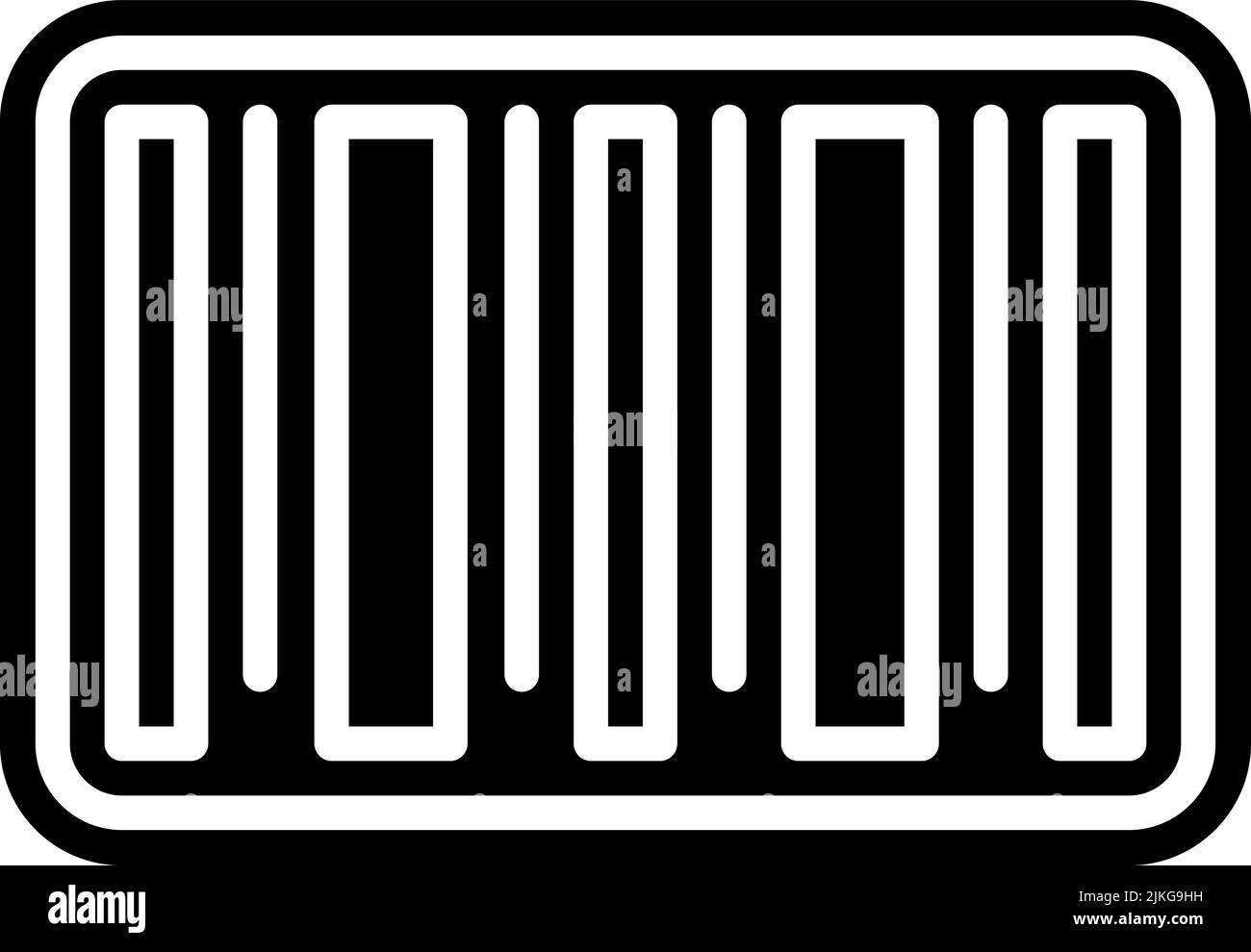 barcode icon black vector illustration Stock Vector Image & Art - Alamy