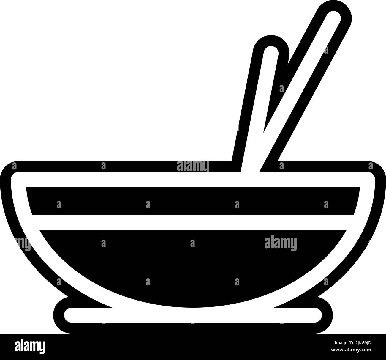 bowl icon black vector illustration Stock Vector Image & Art - Alamy
