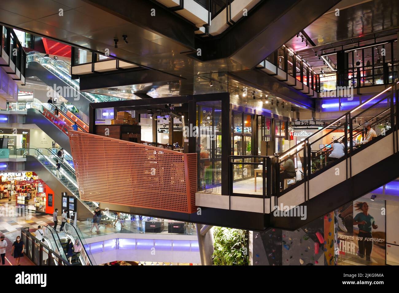 singapore Funan 2 june 2022. the shoppes in Funan retail mall buildings ...