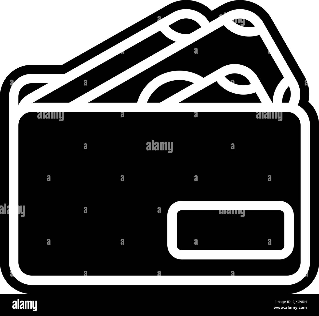 wallet icon black vector illustration Stock Vector Image & Art - Alamy