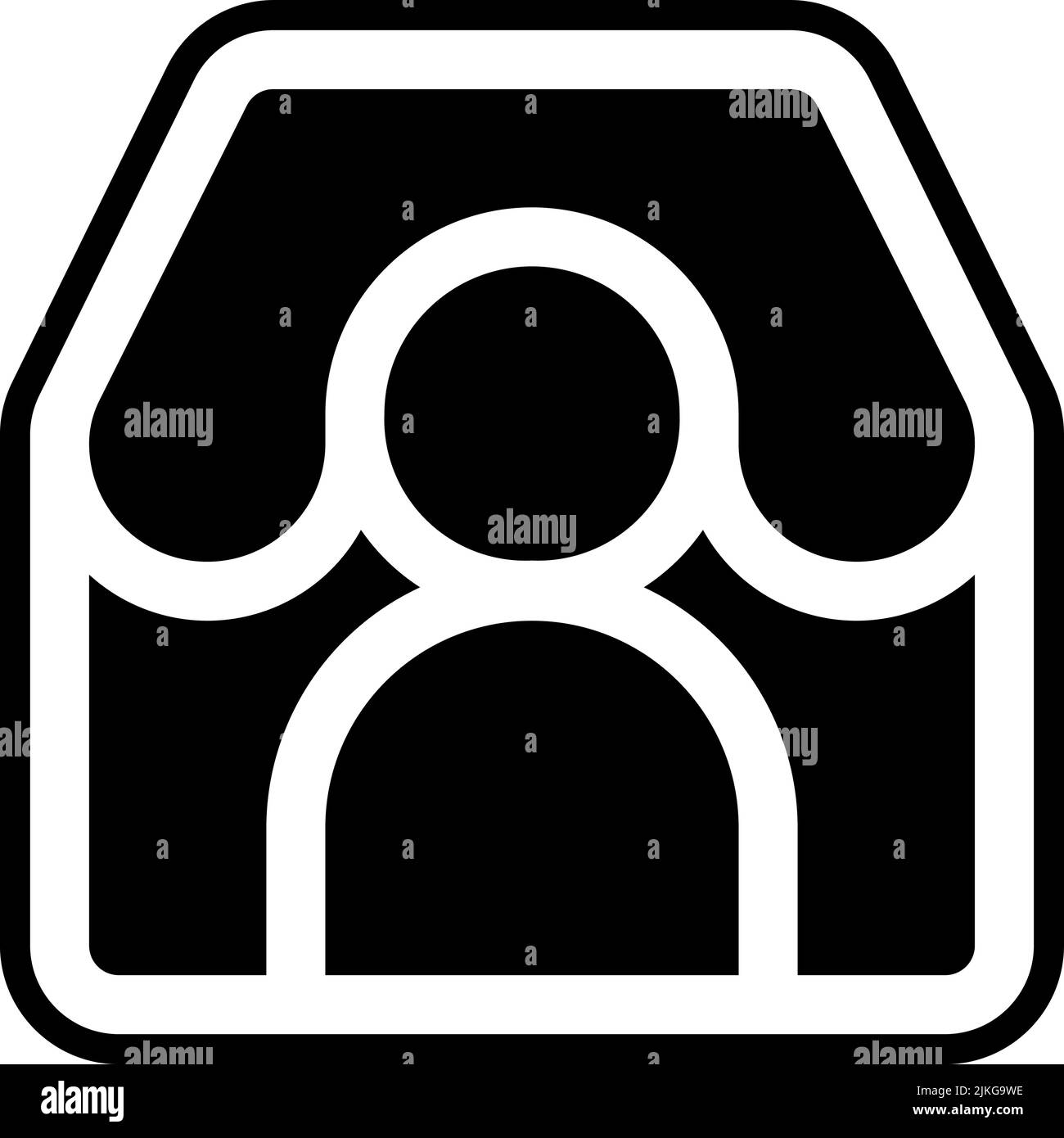 merchant icon black vector illustration Stock Vector Image & Art - Alamy