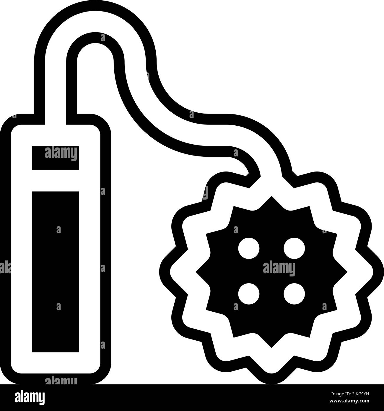 Mace weapon military vector Black and White Stock Photos & Images - Alamy