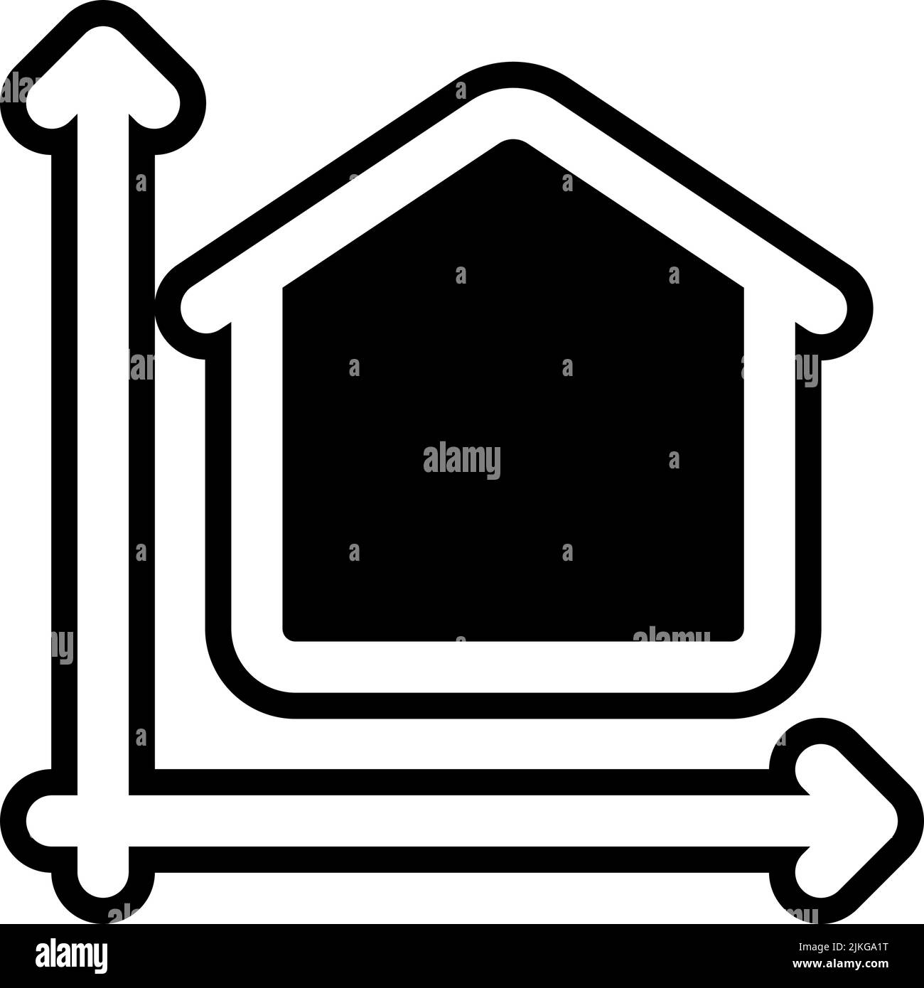 residence icon black vector illustration Stock Vector Image & Art - Alamy