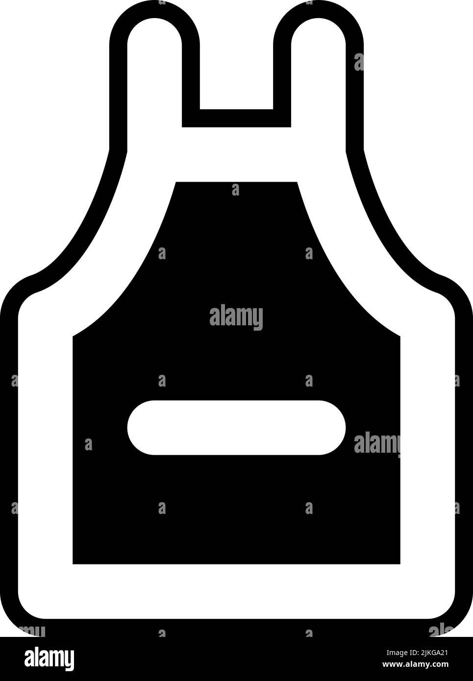 apron icon black vector illustration Stock Vector Image & Art - Alamy