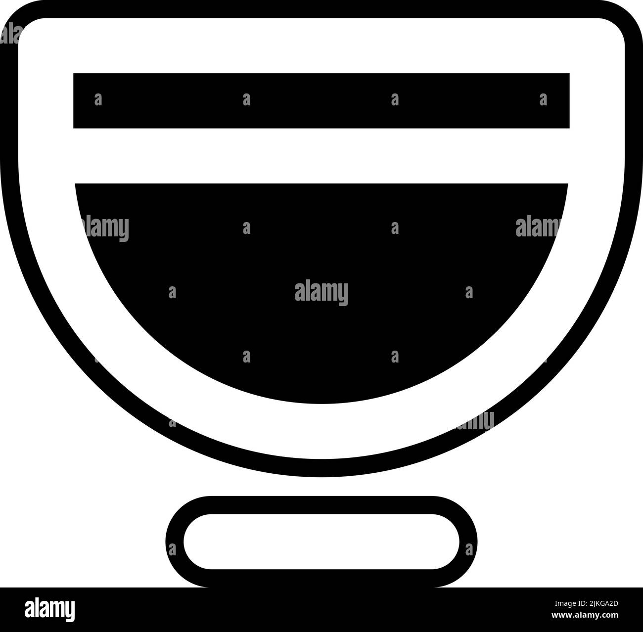 bowl icon black vector illustration Stock Vector Image & Art - Alamy
