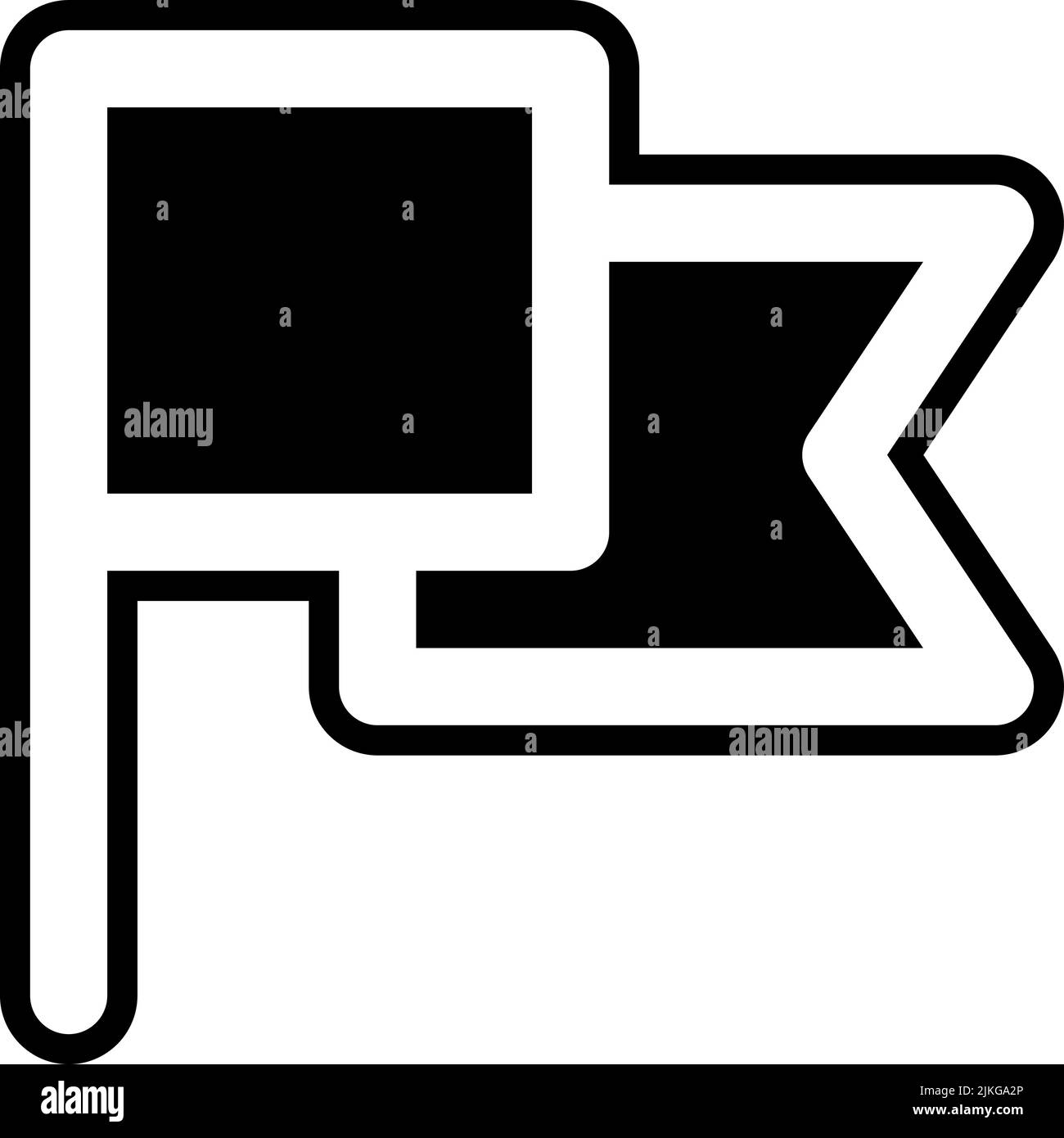 flag icon black vector illustration Stock Vector Image & Art - Alamy