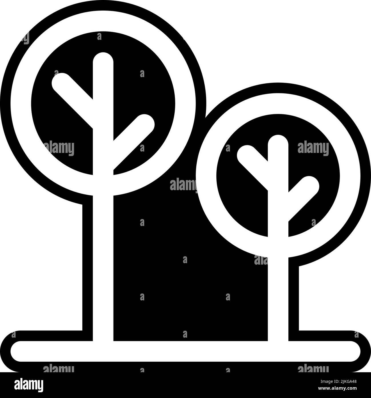 tree icon black vector illustration Stock Vector Image & Art - Alamy