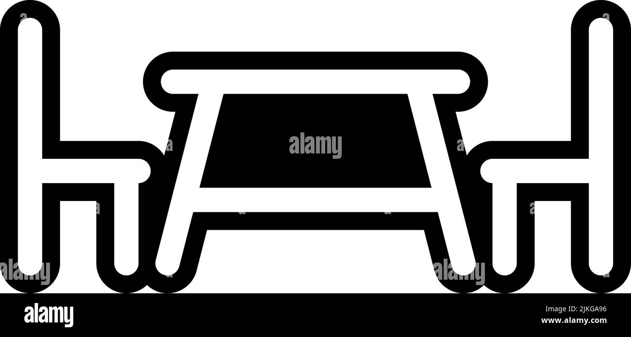 dining room icon black vector illustration Stock Vector Image & Art - Alamy