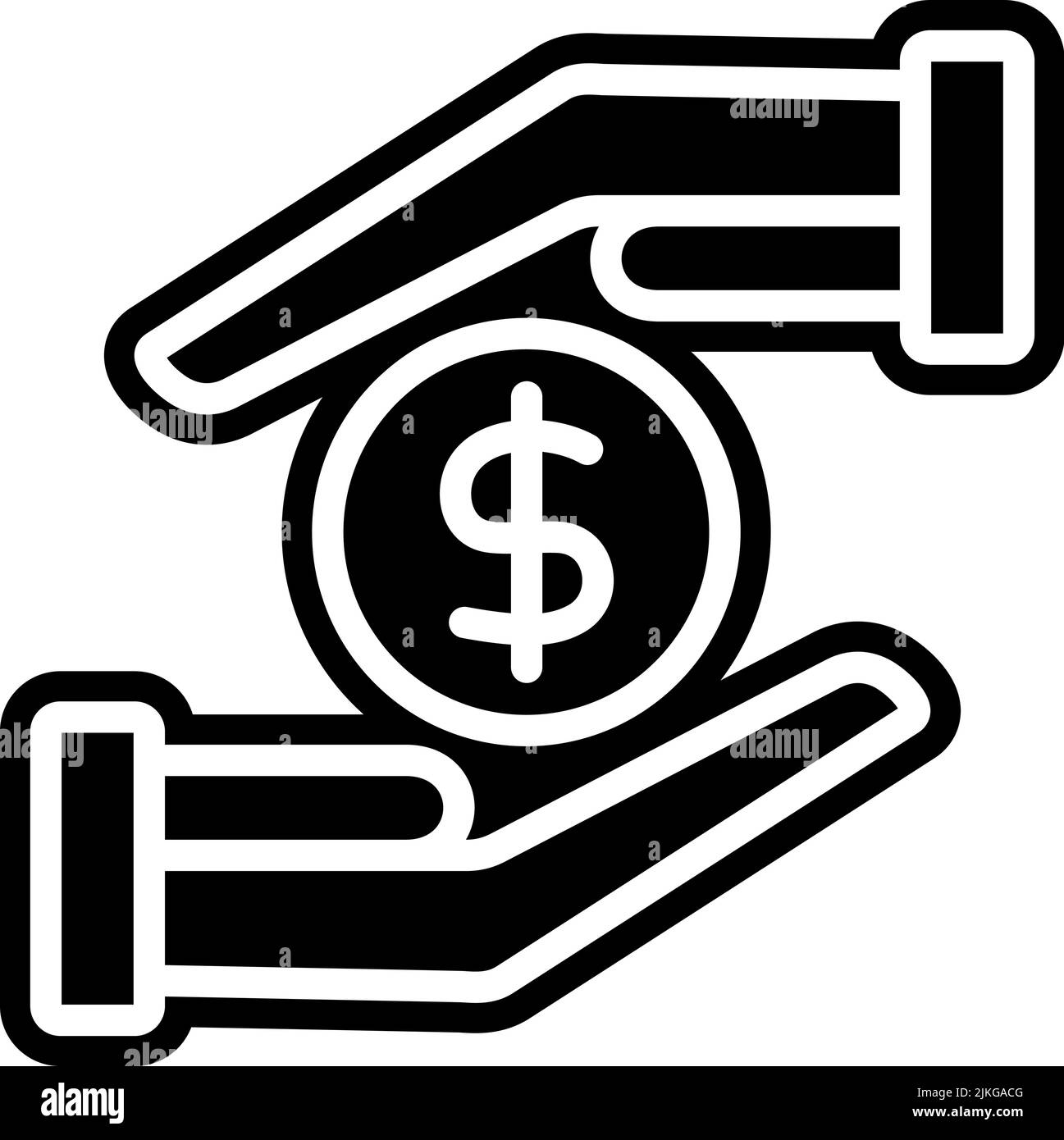 Transaction Icon Black Vector Illustration Stock Vector Image And Art Alamy