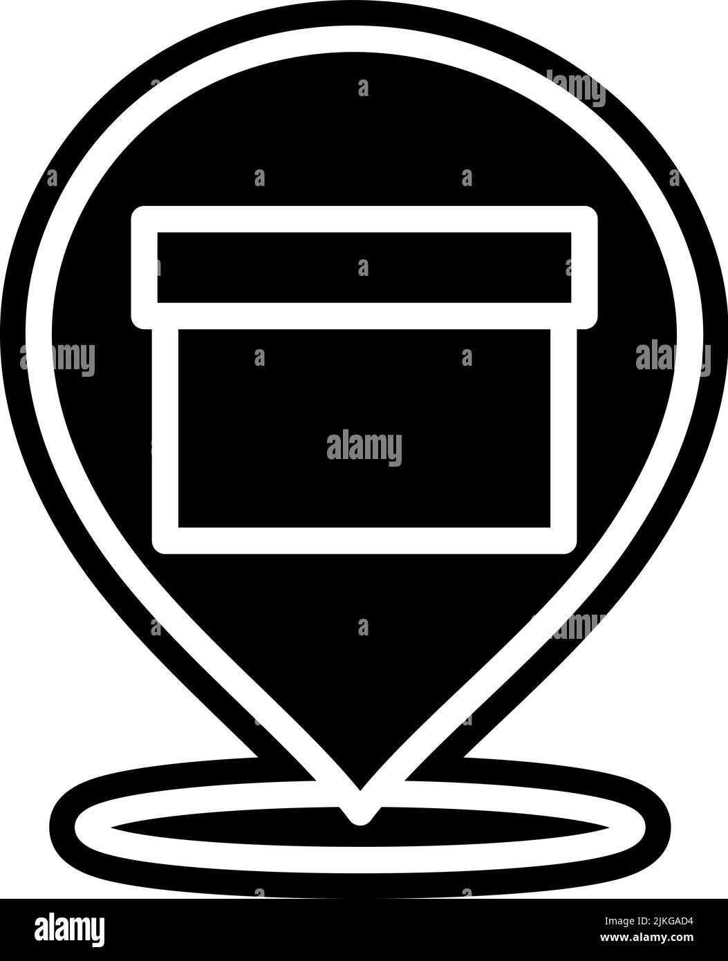 location icon black vector illustration Stock Vector Image & Art - Alamy