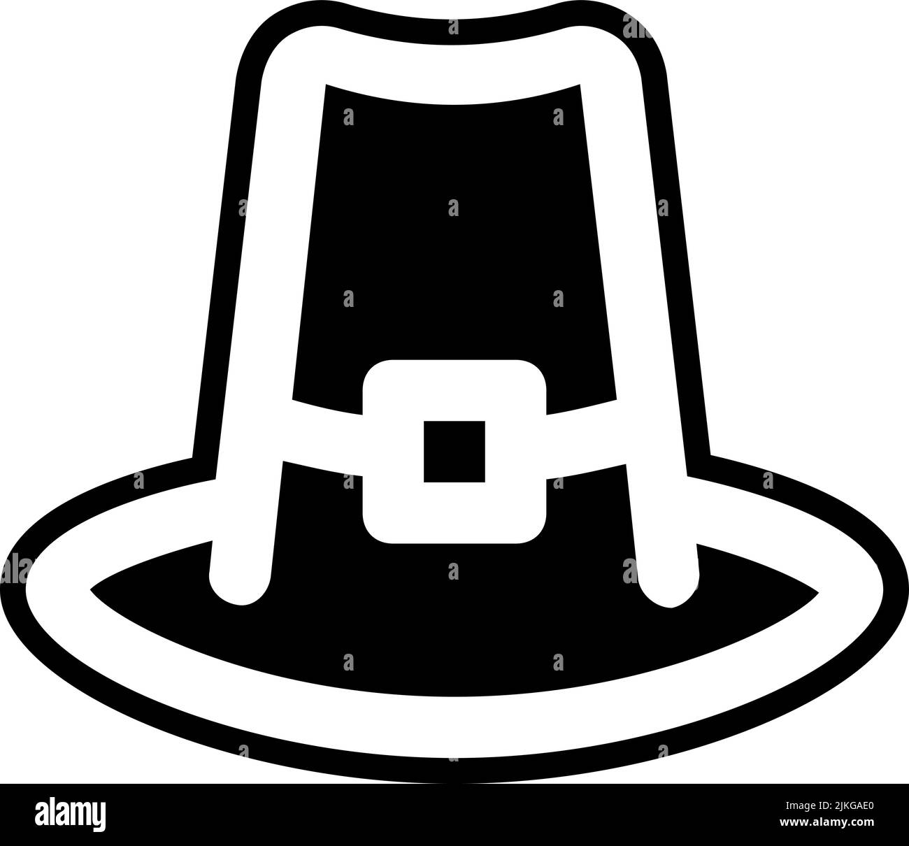 pilgrim icon black vector illustration Stock Vector Image & Art - Alamy