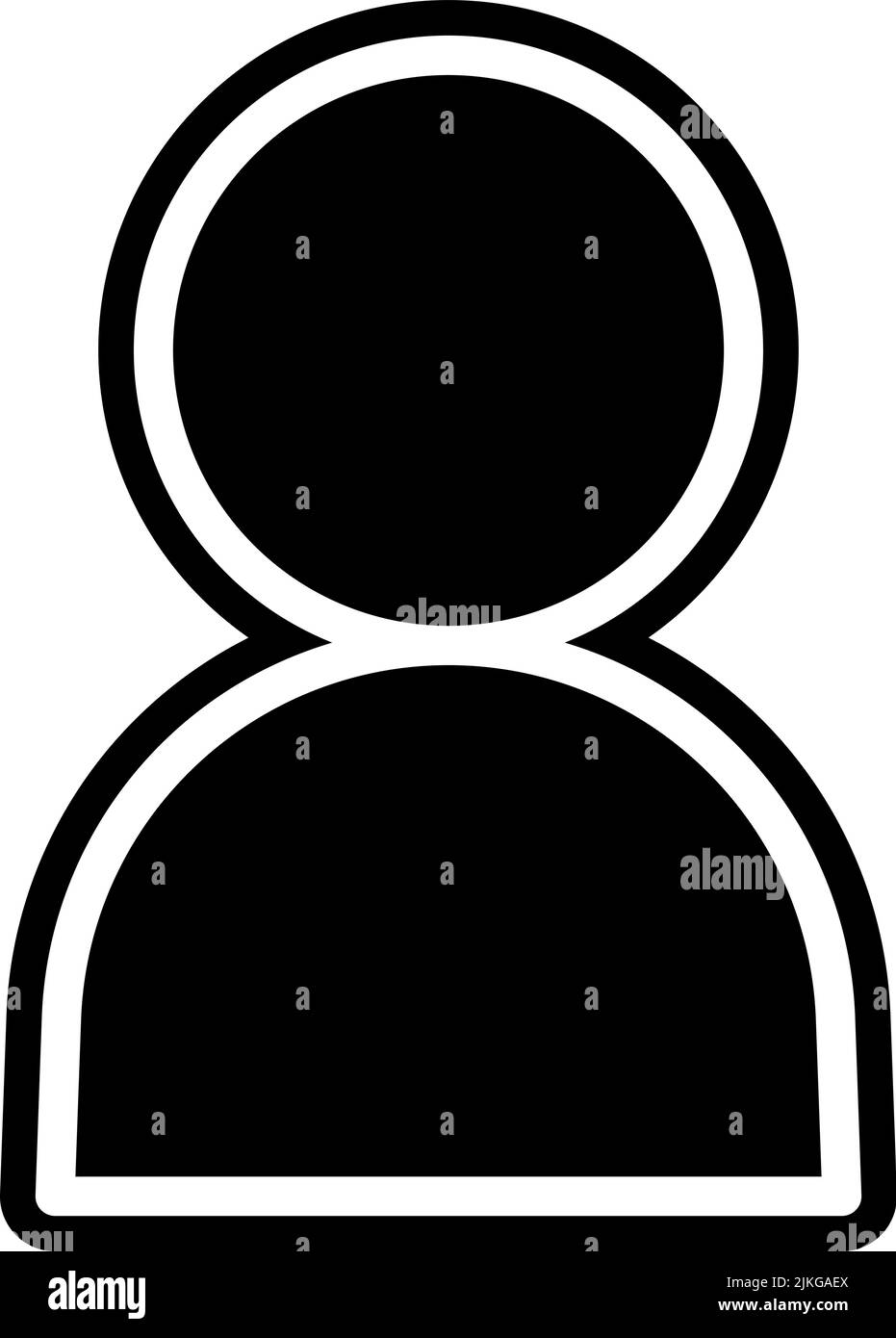 account icon black vector illustration Stock Vector Image & Art - Alamy