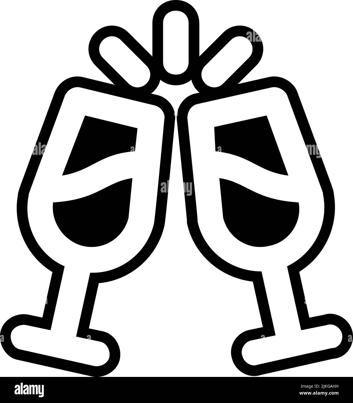 Cheers Icon Black Vector Illustration Stock Vector Image And Art Alamy