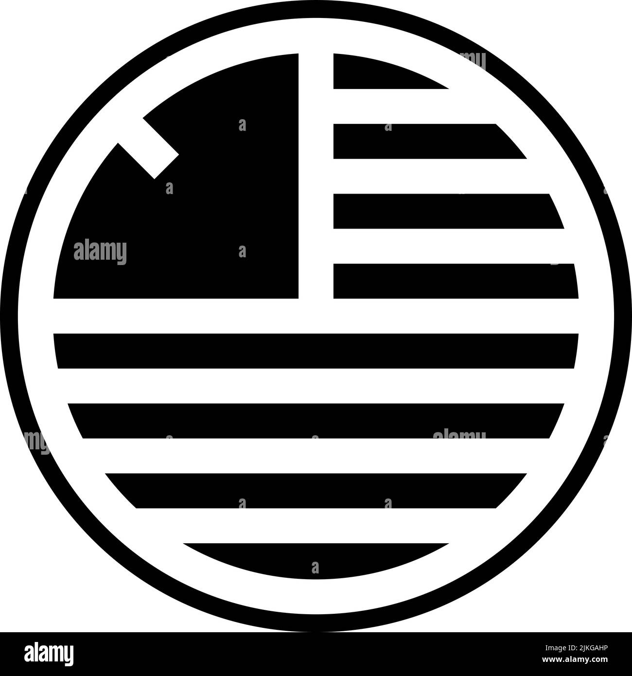 three quarters icon black vector illustration Stock Vector Image & Art ...