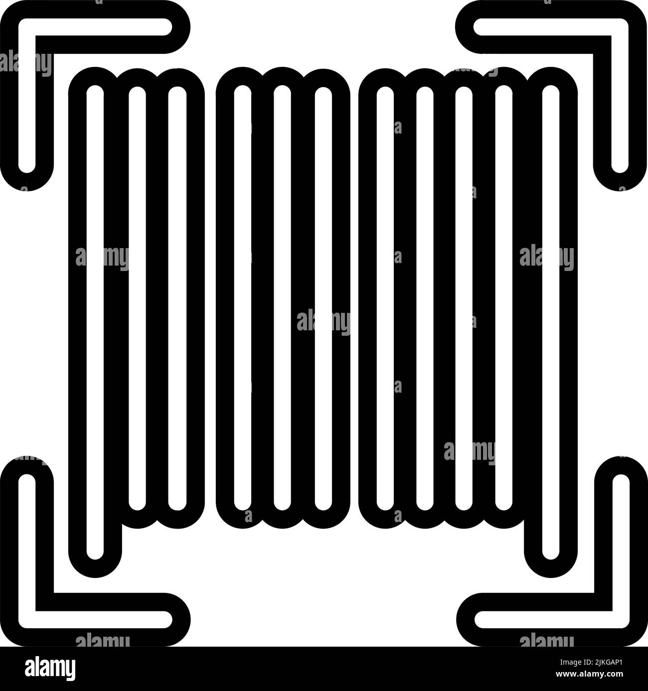 barcode icon black vector illustration Stock Vector Image & Art - Alamy