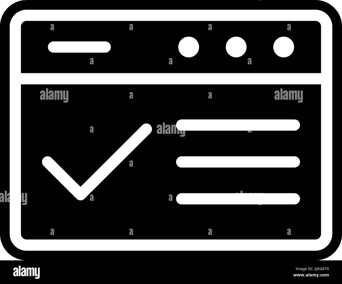 browser icon black vector illustration Stock Vector Image & Art - Alamy