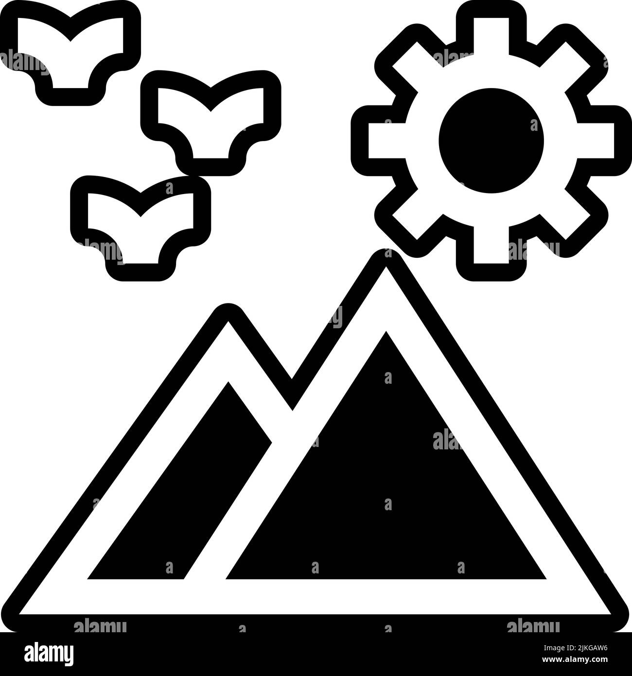 pyramid icon black vector illustration Stock Vector Image & Art - Alamy