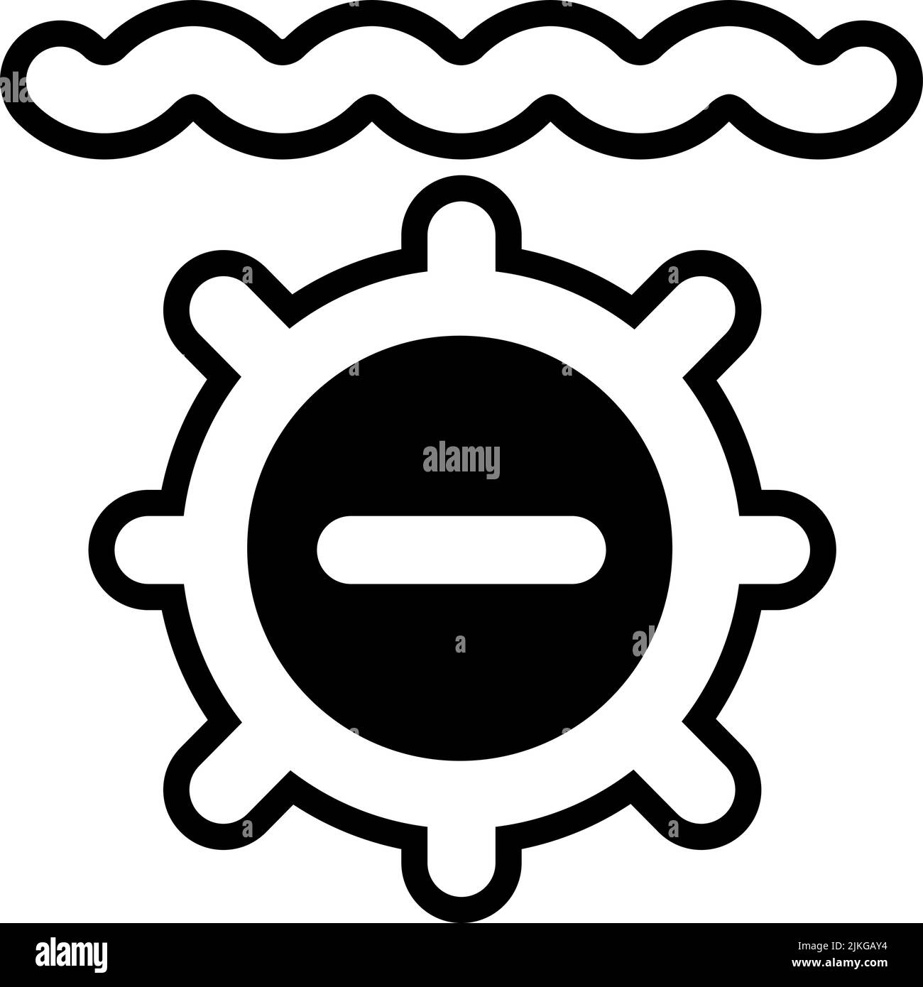 naval mine icon black vector illustration Stock Vector Image & Art - Alamy