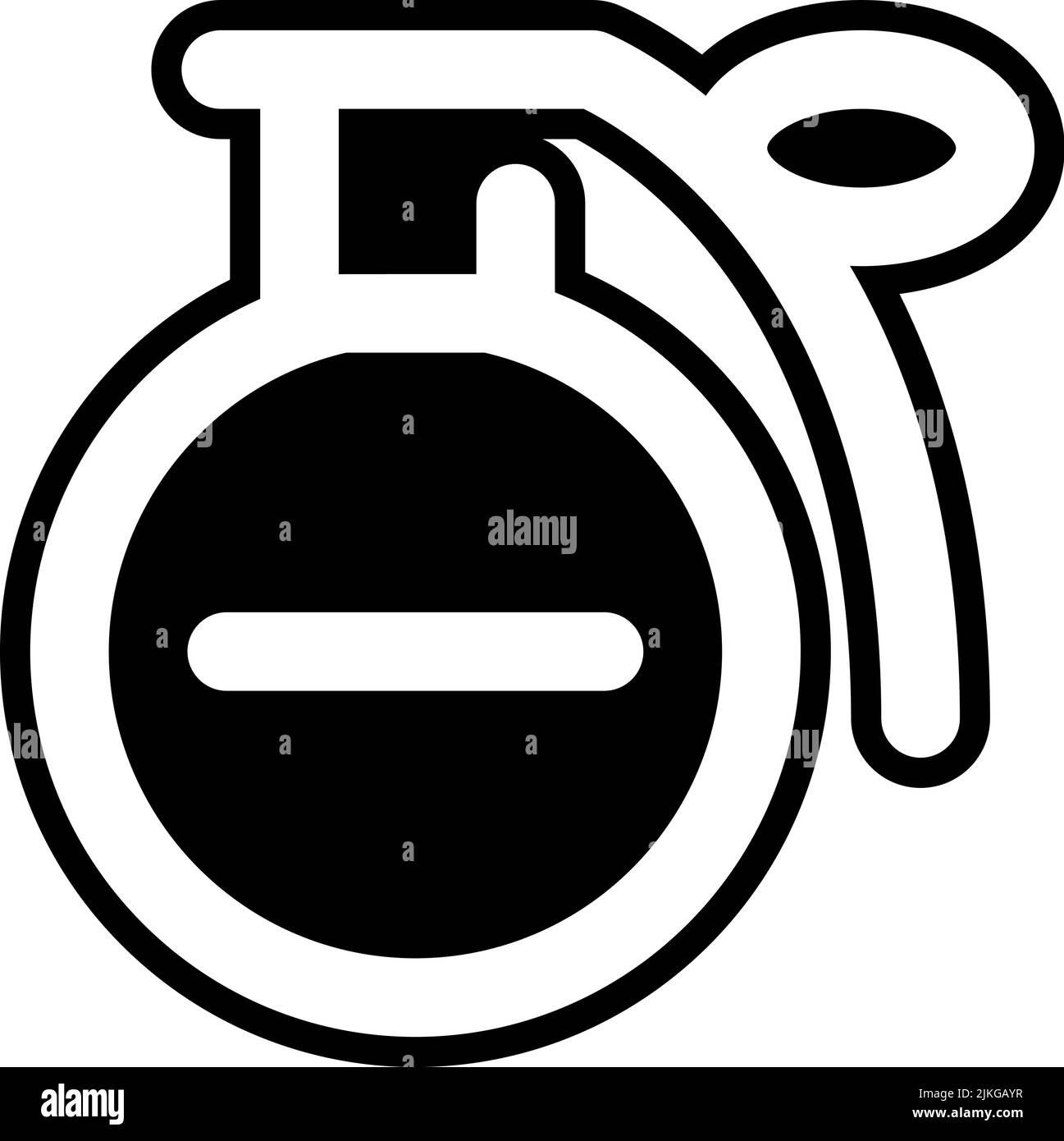 Hand grenade icon line Stock Vector Images - Alamy