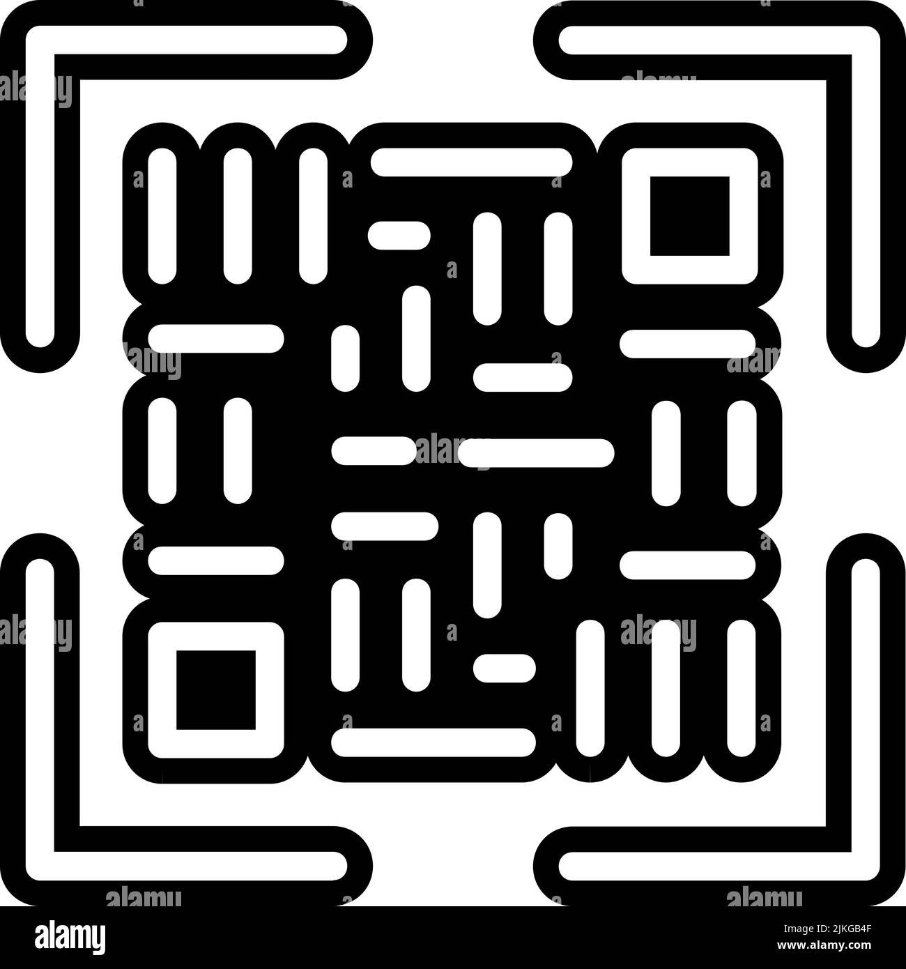 barcode icon black vector illustration Stock Vector Image & Art - Alamy