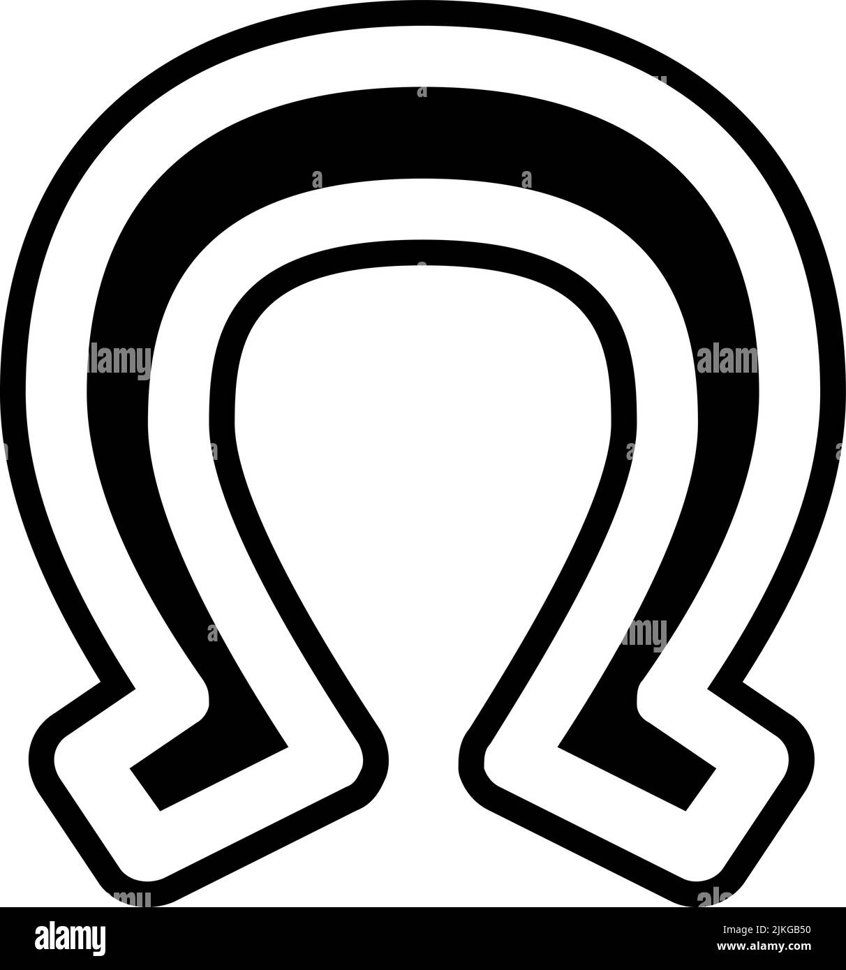 horseshoe icon black vector illustration Stock Vector Image & Art - Alamy