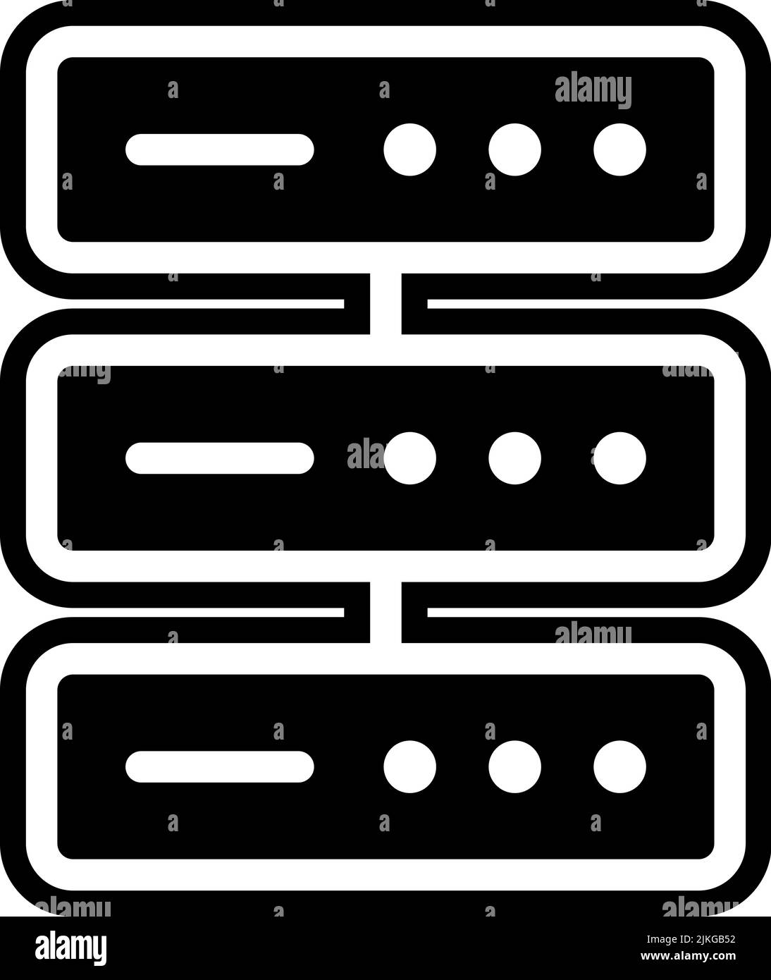 server icon black vector illustration Stock Vector Image & Art - Alamy