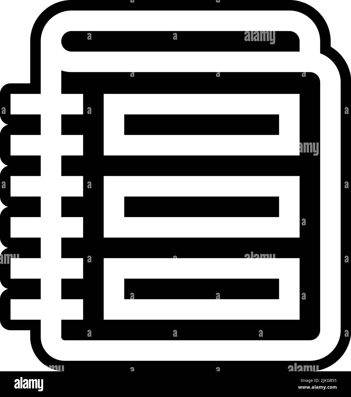 diary icon black vector illustration Stock Vector Image & Art - Alamy