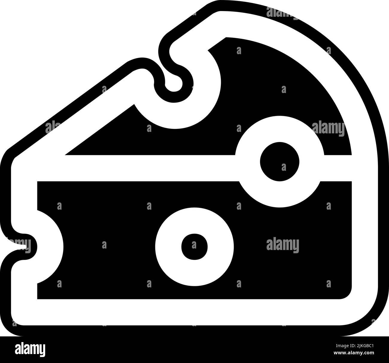 Gouda cheese vector vectors Black and White Stock Photos & Images - Alamy