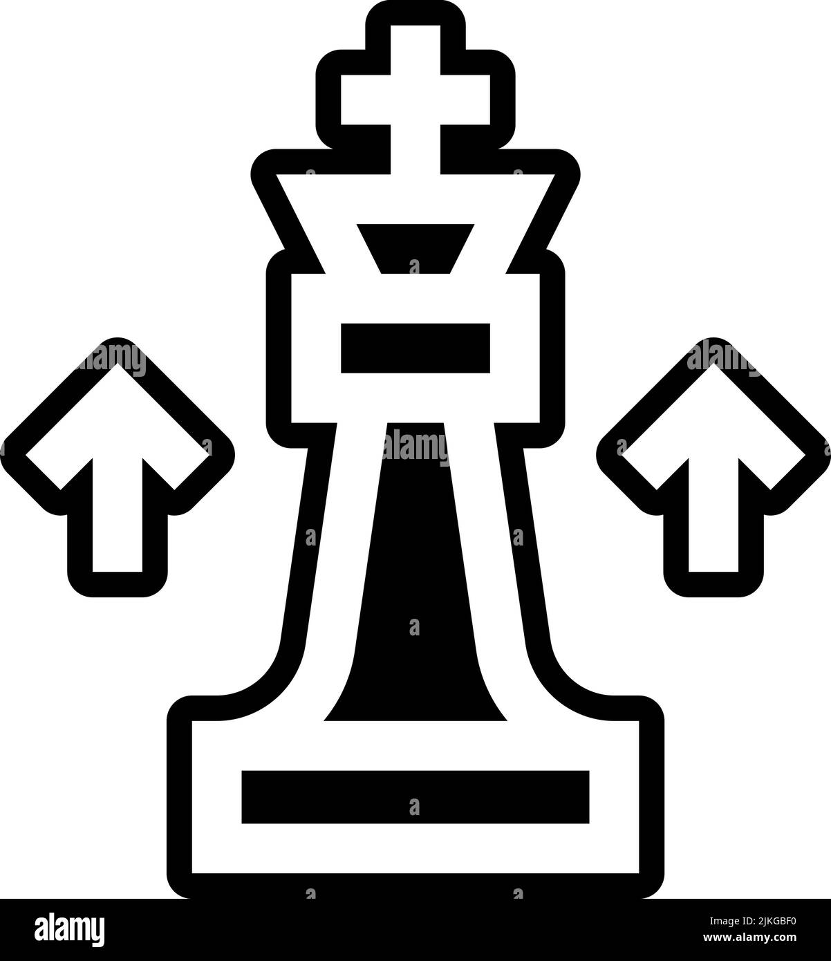 chess icon black vector illustration Stock Vector Image & Art - Alamy