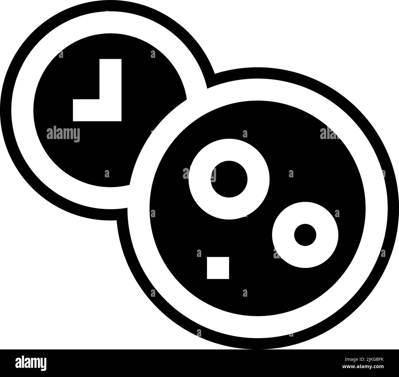 moonset icon black vector illustration Stock Vector Image & Art - Alamy