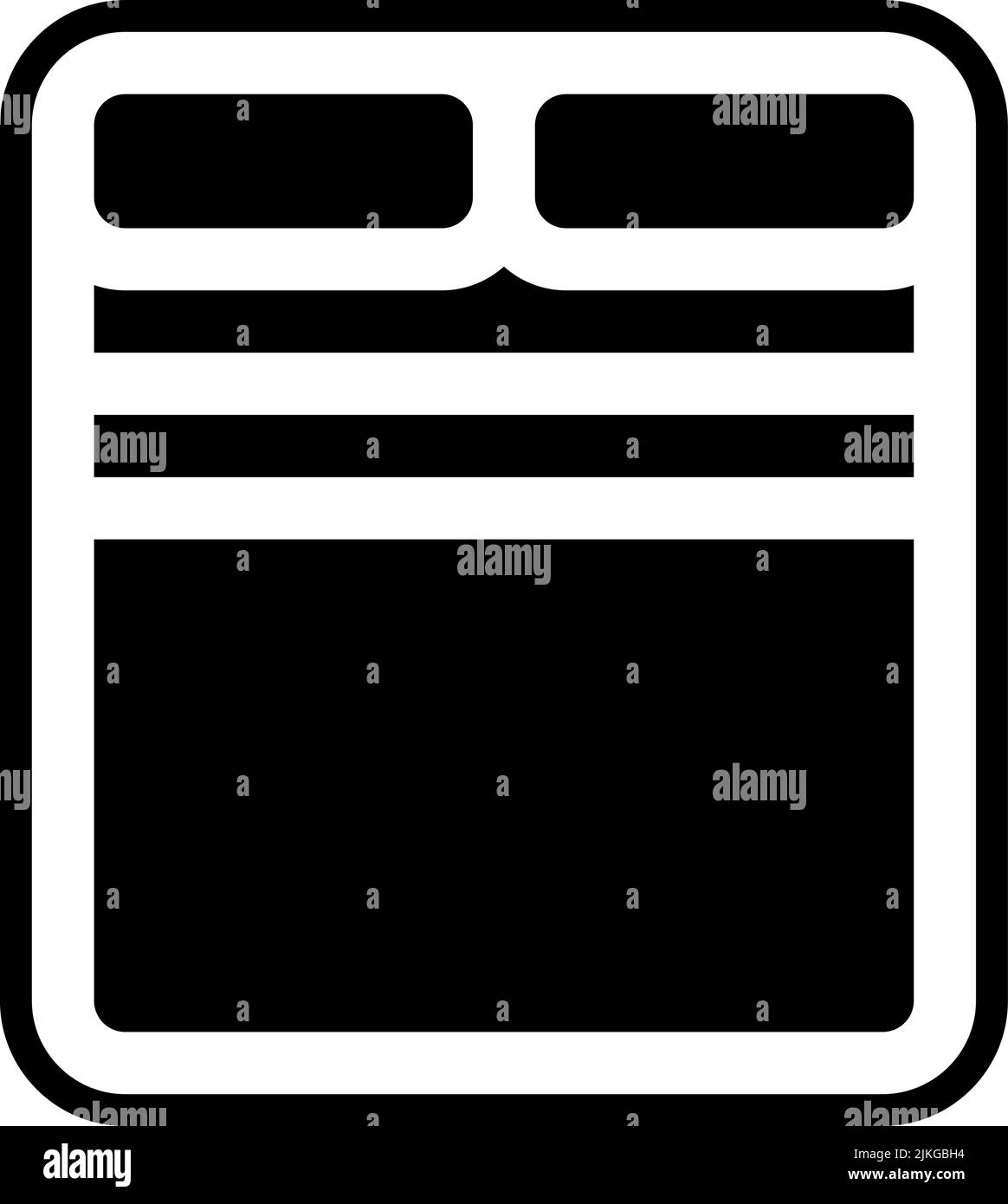 Double bed duvet empty Stock Vector Images - Alamy