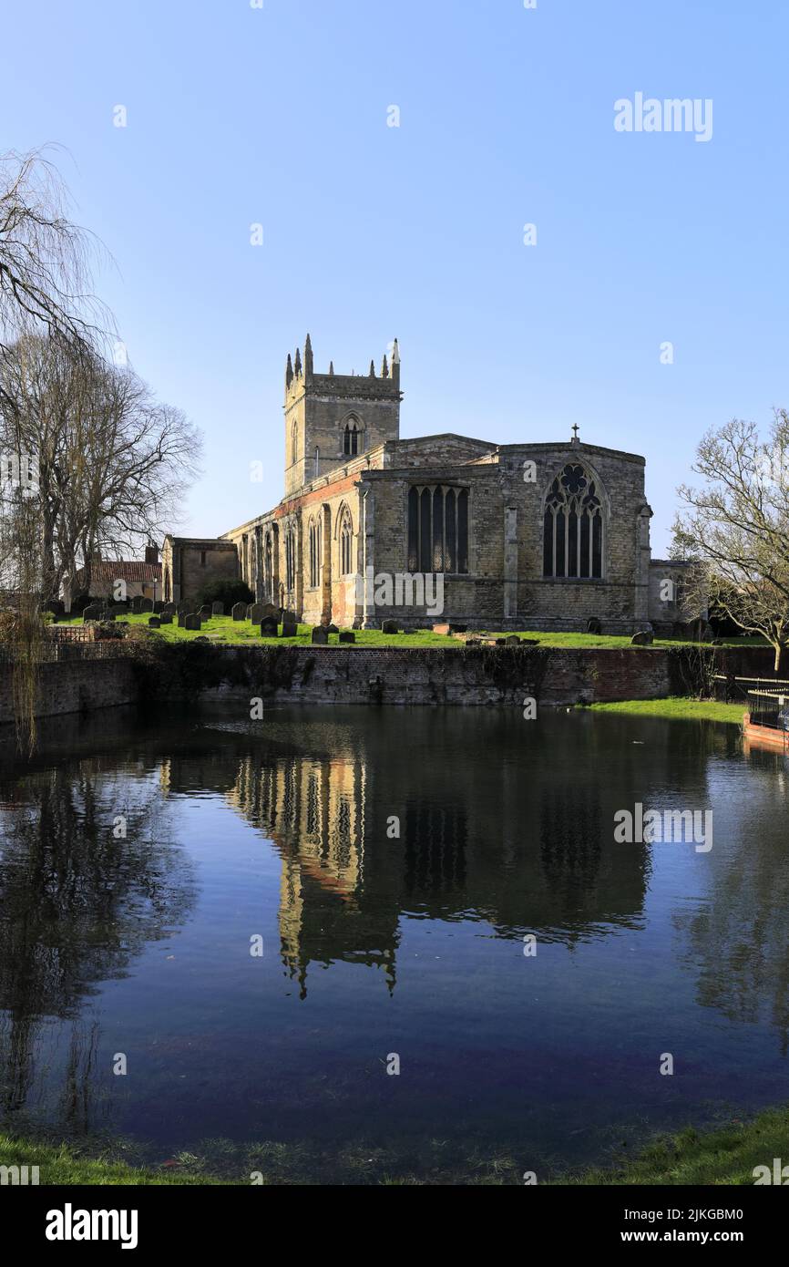 St Marys church, Barton-upon-Humber village, Lincolnshire County ...