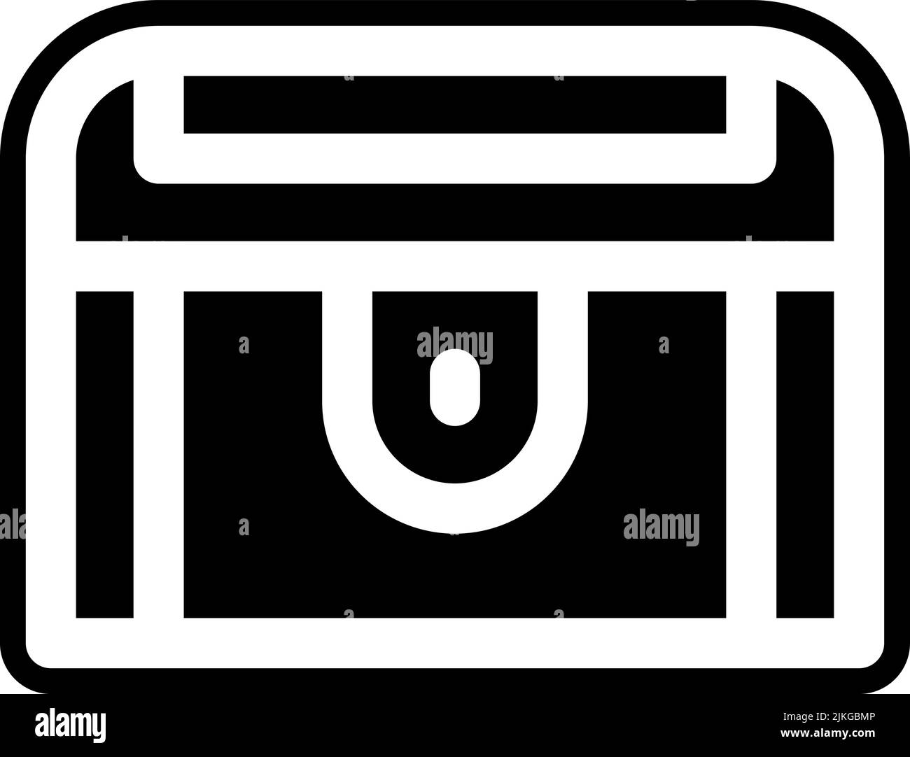 chest icon black vector illustration Stock Vector Image & Art - Alamy