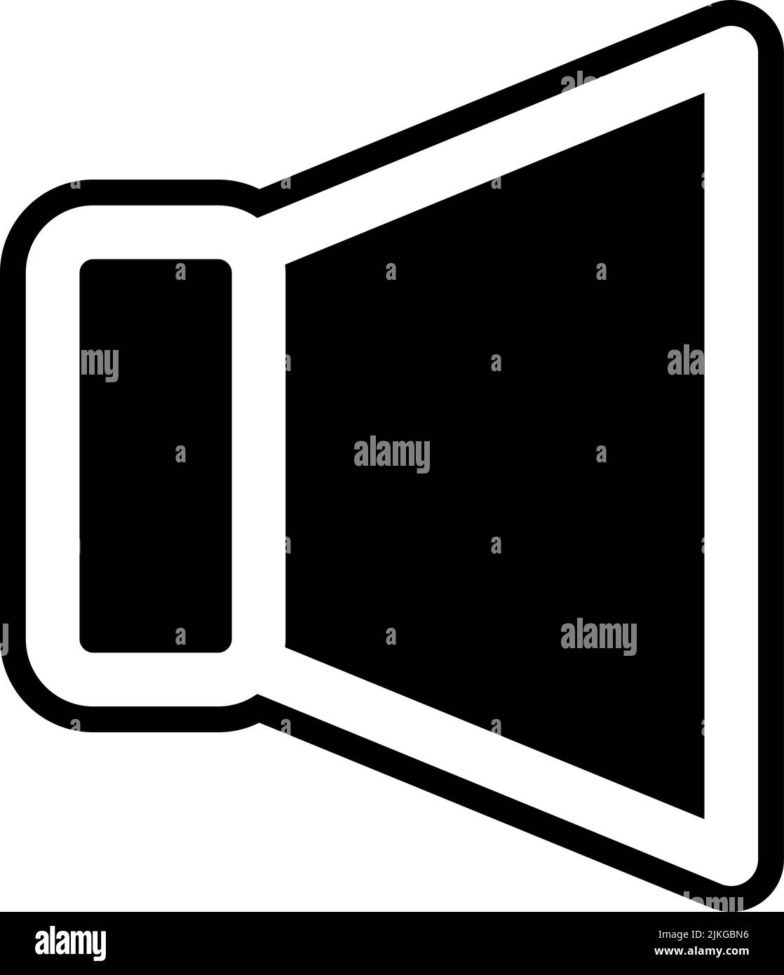 sound icon black vector illustration Stock Vector Image & Art - Alamy