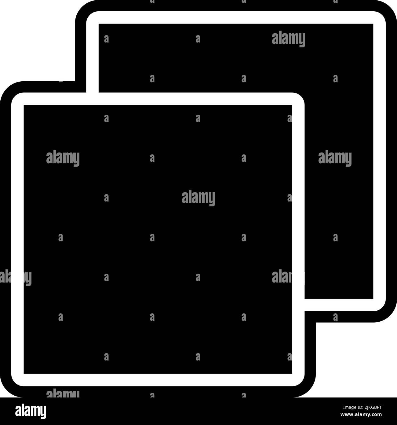 copy icon black vector illustration Stock Vector Image & Art - Alamy