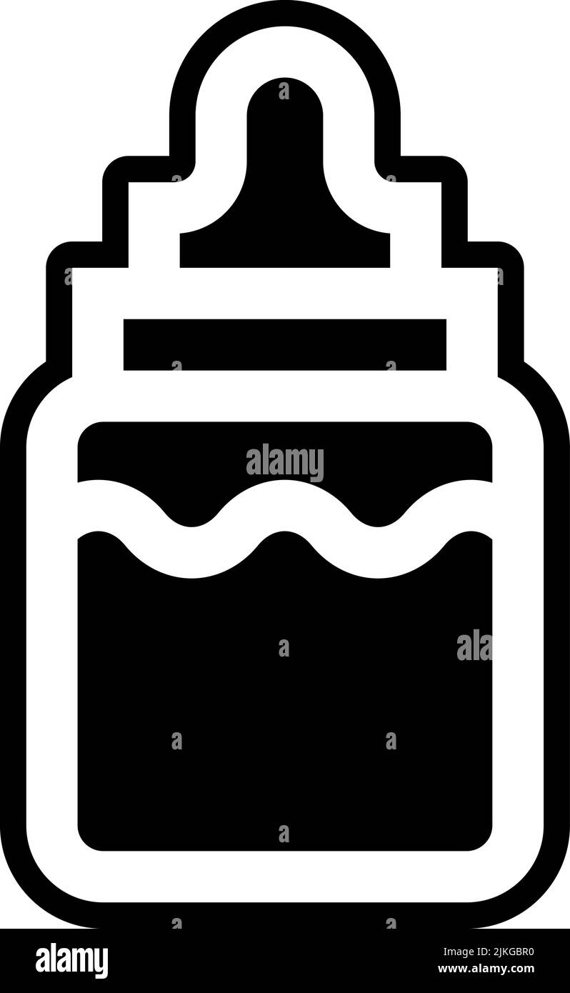 feeding bottle icon black vector illustration Stock Vector Image & Art ...