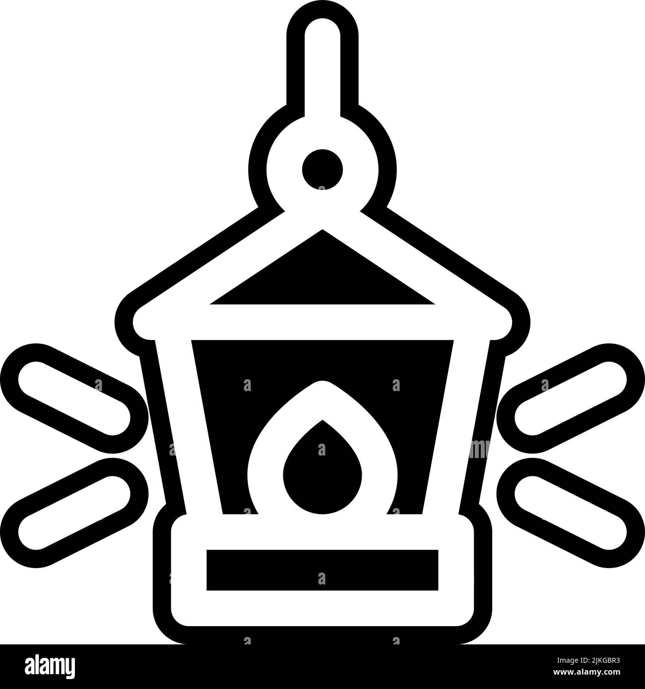 oil lamp icon black vector illustration Stock Vector Image & Art - Alamy