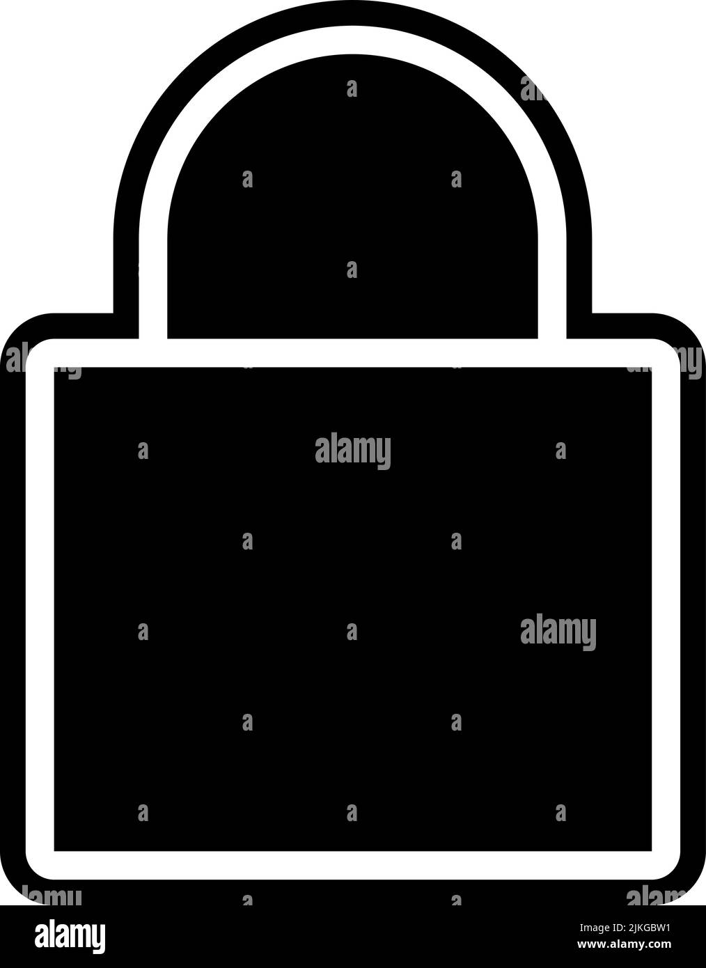 lock icon black vector illustration Stock Vector Image & Art - Alamy