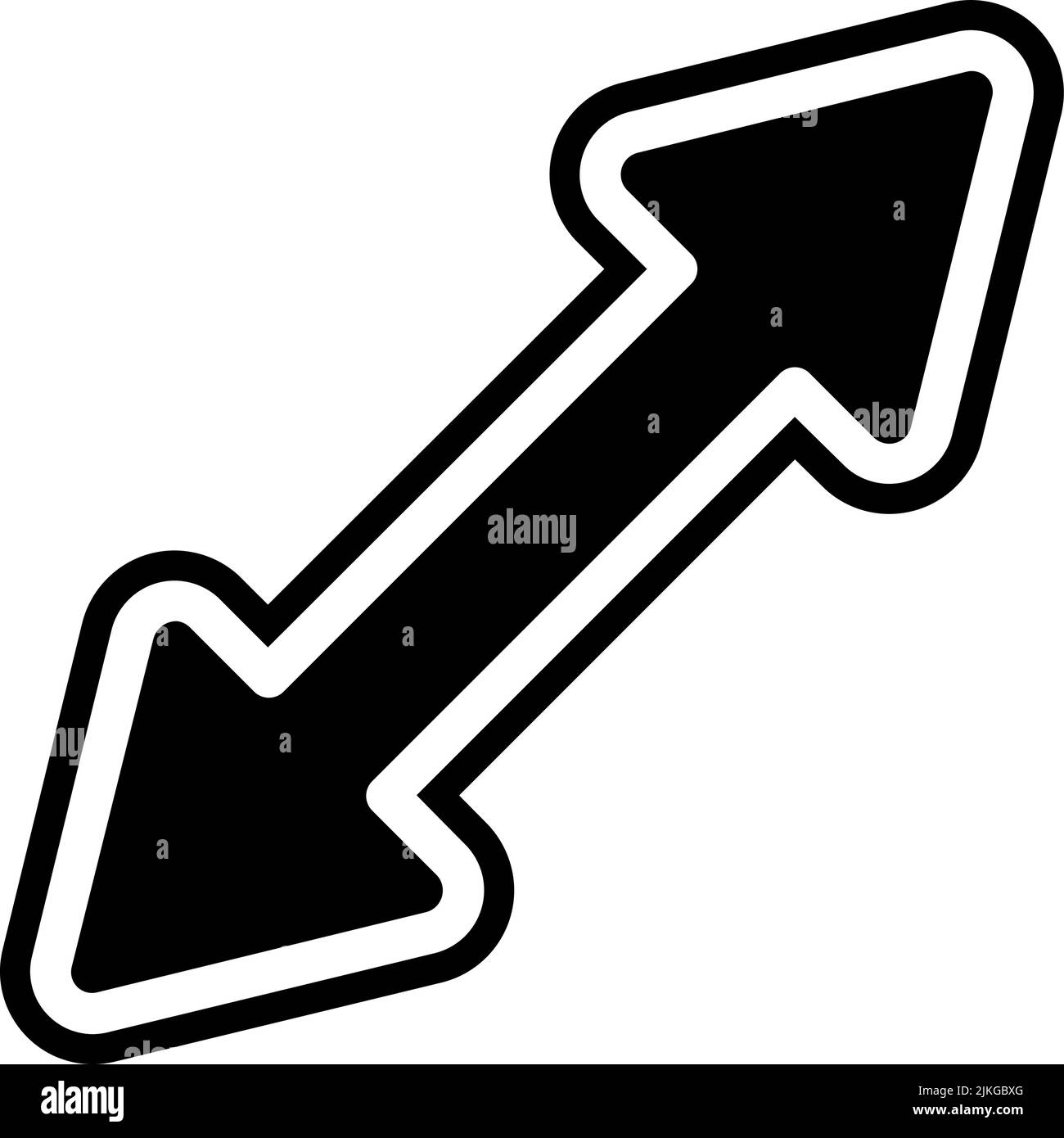 opposite icon black vector illustration Stock Vector Image & Art - Alamy