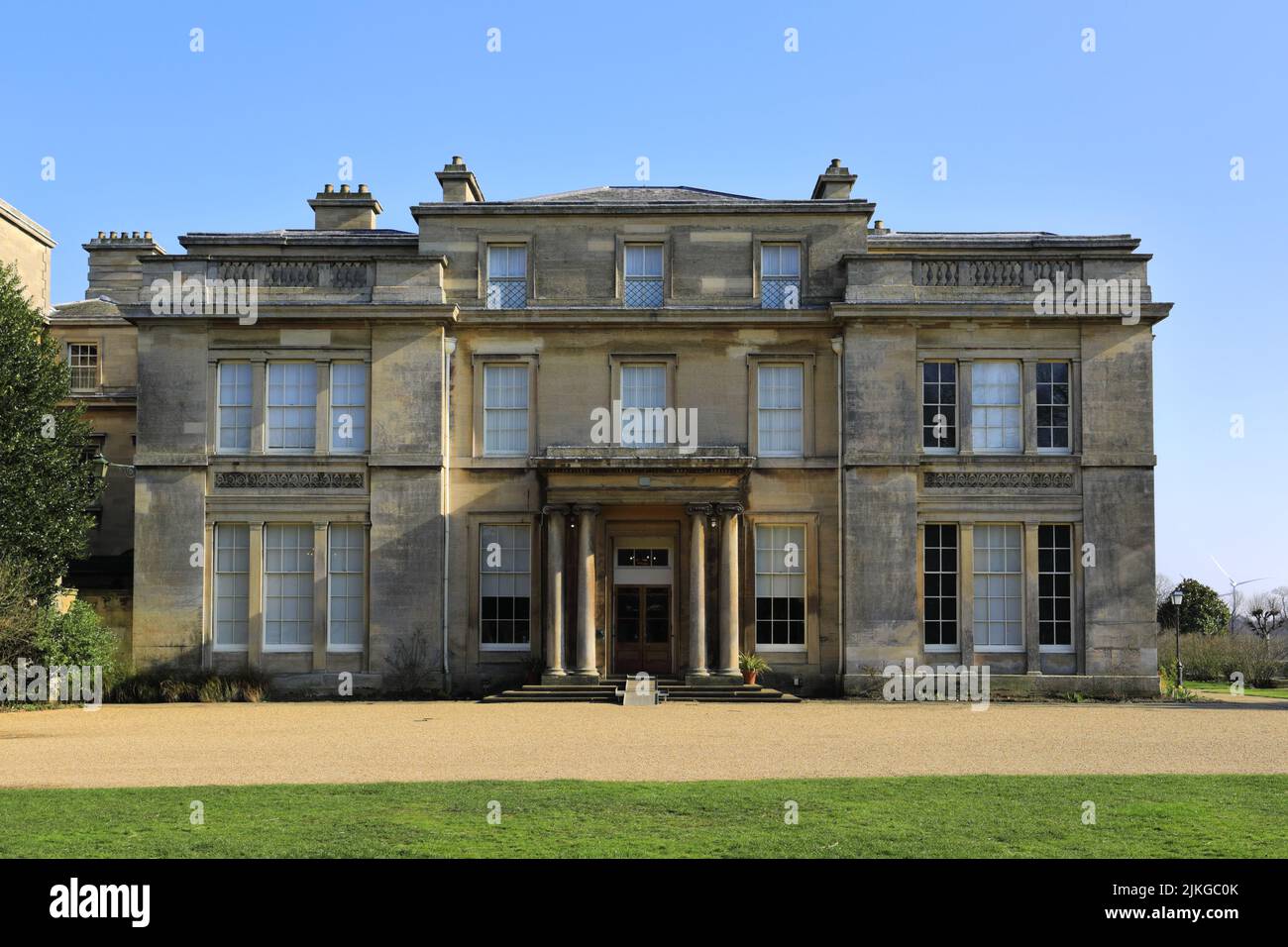 Normanby Hall, a classic English mansion, near the village of Burton ...