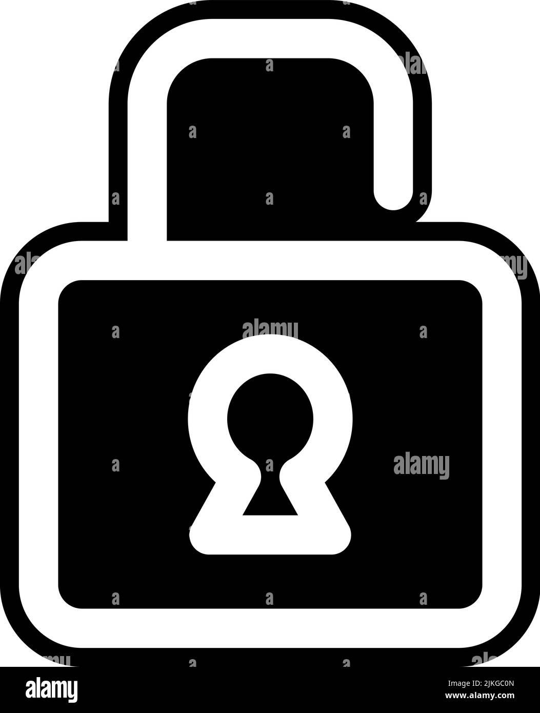 lock icon black vector illustration Stock Vector Image & Art - Alamy