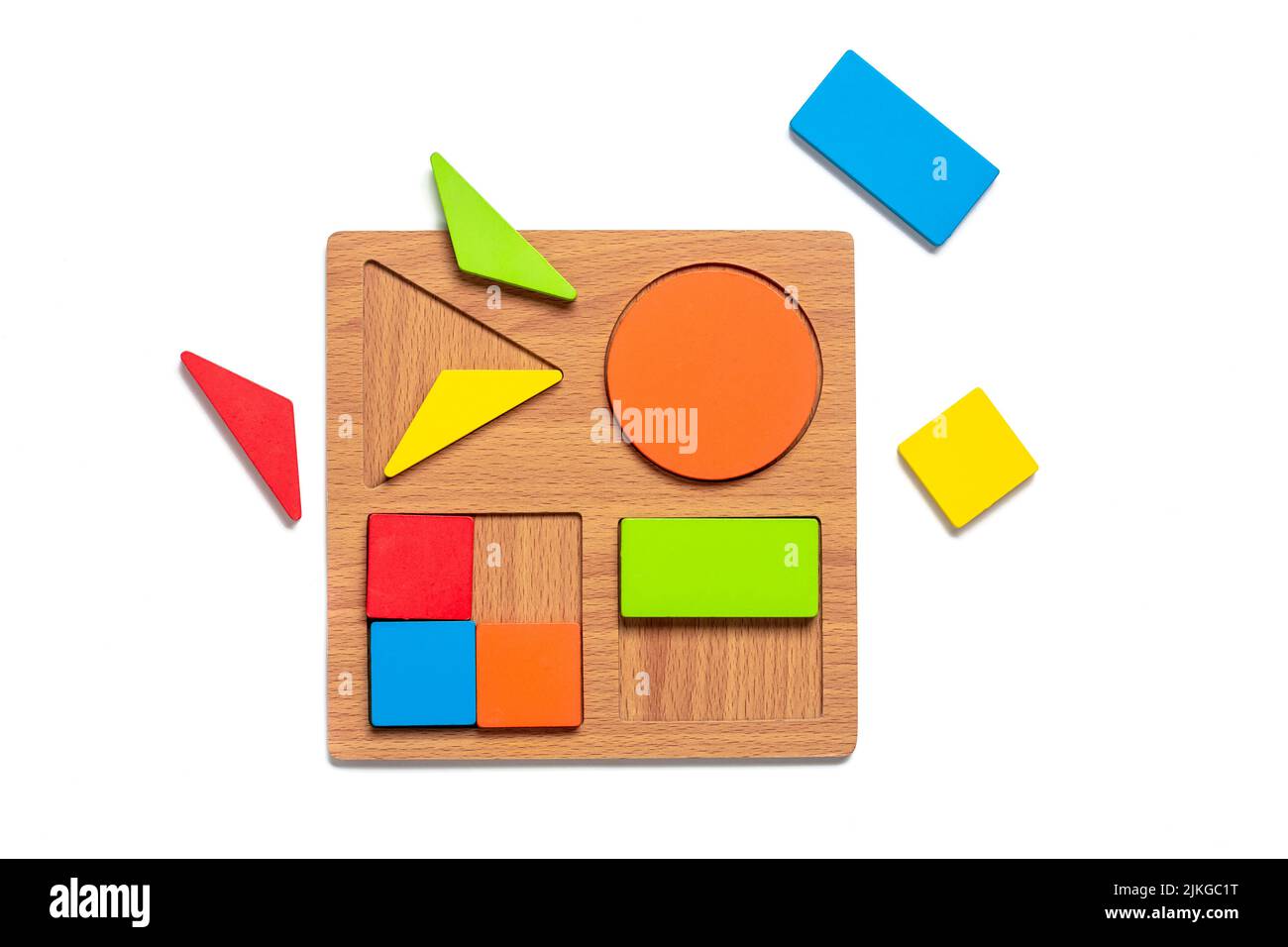 Set of shape Montessori style toys Children wooden eco friendly logic ...