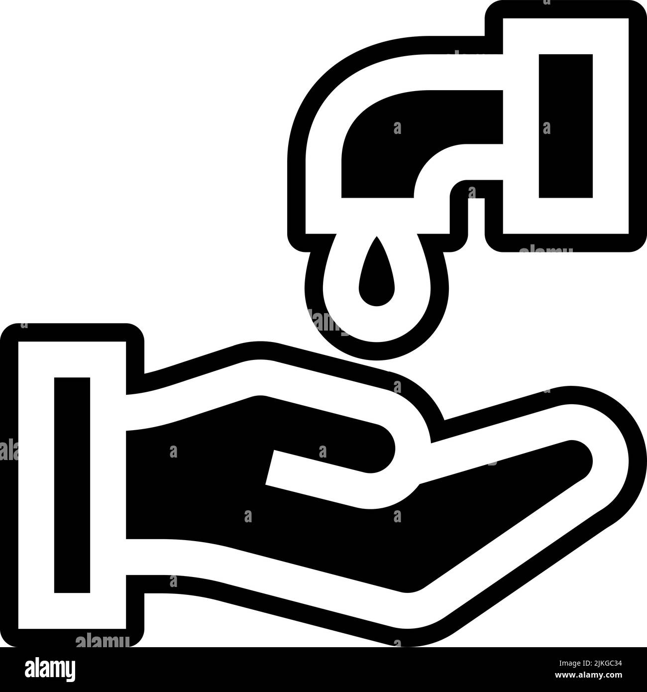 wudhu icon black vector illustration Stock Vector Image & Art - Alamy