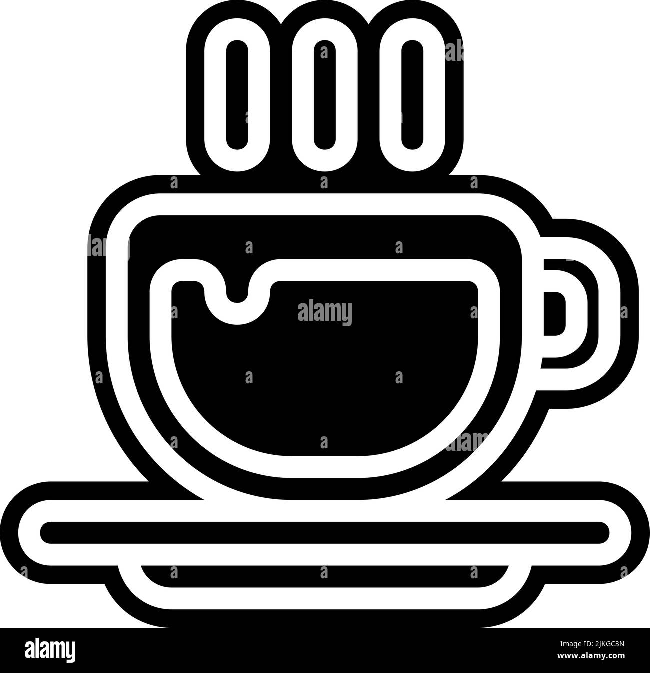 hot tea icon black vector illustration Stock Vector Image & Art - Alamy