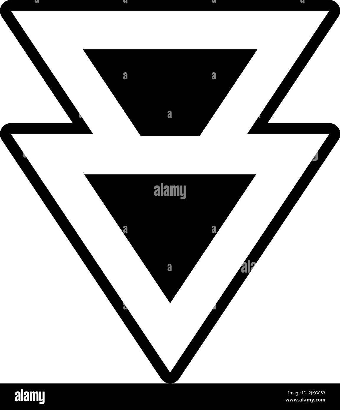 down arrow icon black vector illustration Stock Vector Image & Art - Alamy