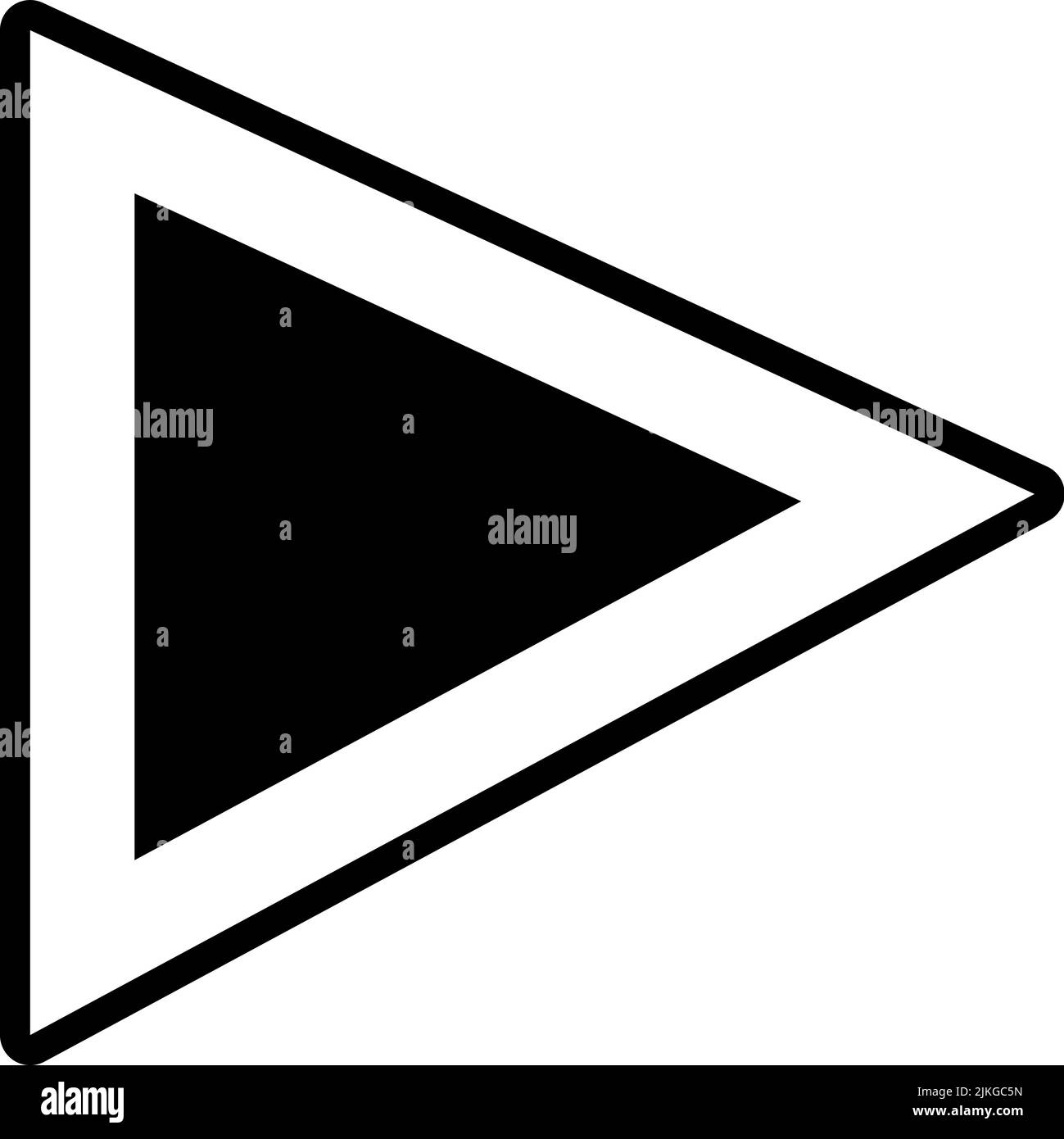 play icon black vector illustration Stock Vector Image & Art - Alamy