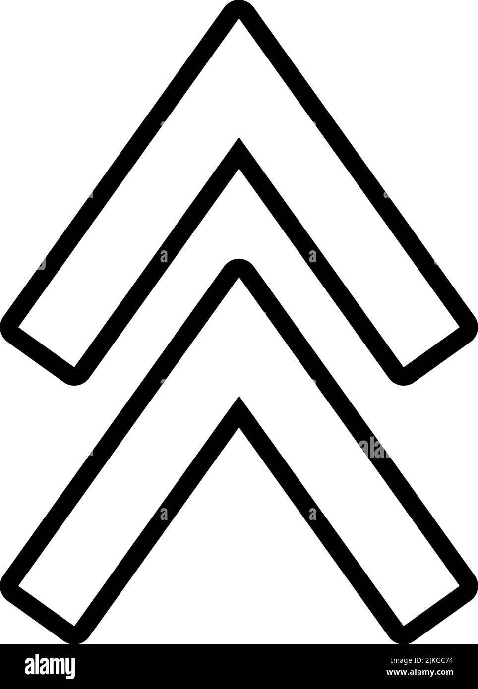 up arrows icon black vector illustration Stock Vector Image & Art - Alamy